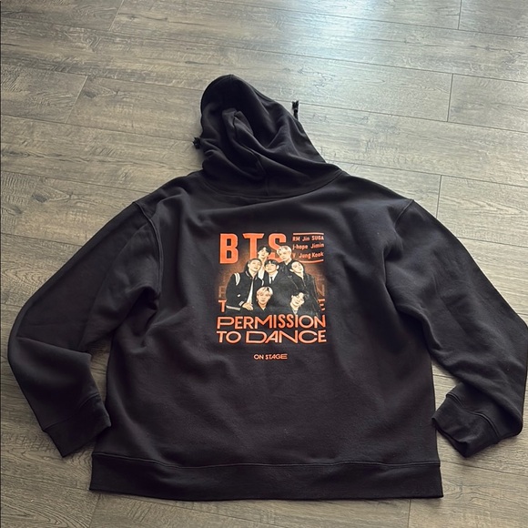 Bts | Sweaters | Bts Official Merch Black Hoodie Permission To Dance ...